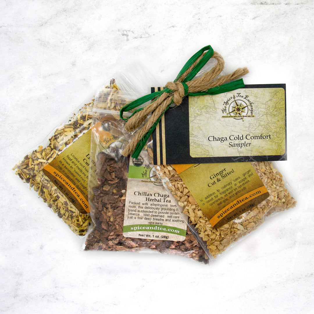 Chaga Cold Comfort Sampler | The Spice & Tea Exchange