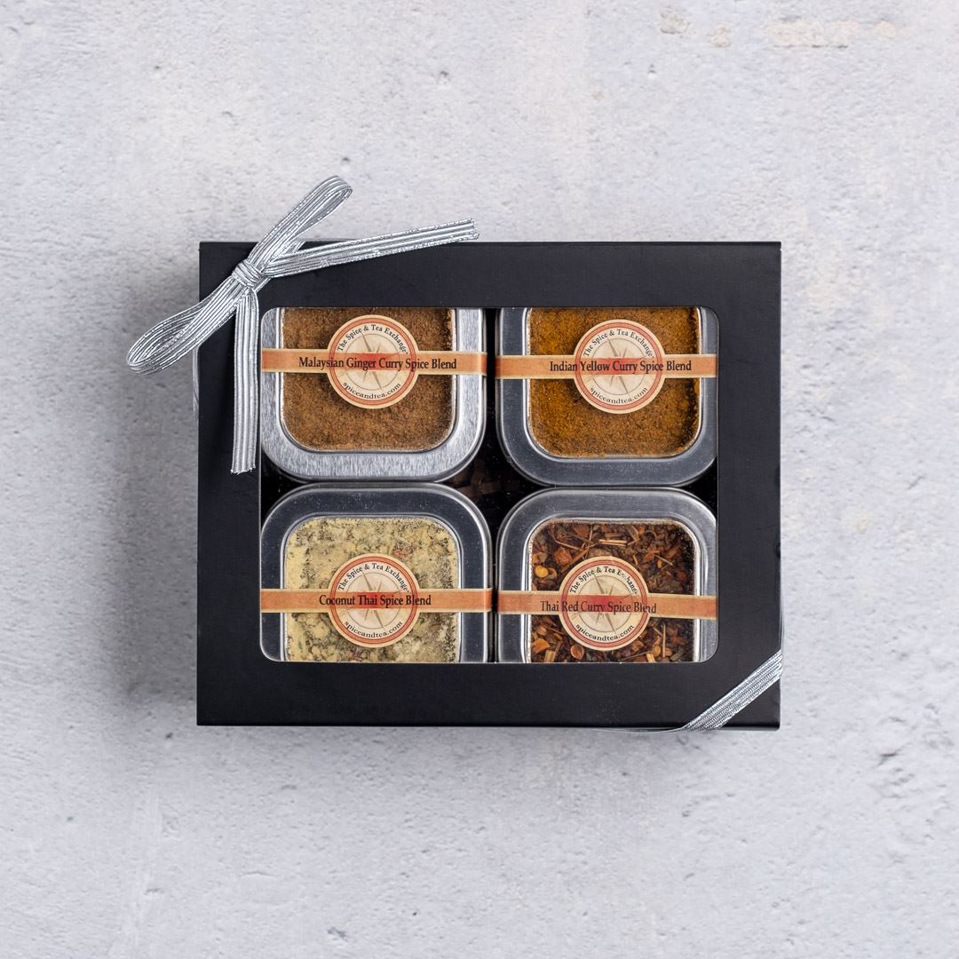 Curry Lover's 4 Tin Gift Box | The Spice & Tea Exchange